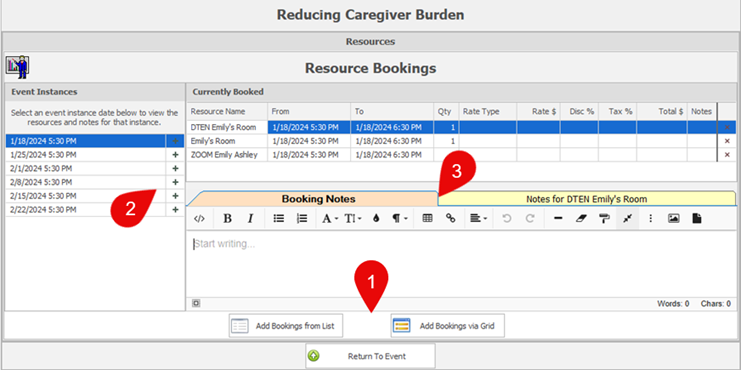 Tracking Zoom Bookings, Room Bookings & Resource Availability – Gnosis Help Center